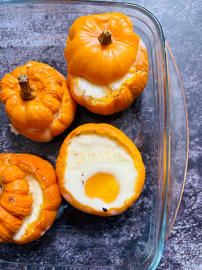 Une recette d'Halloween : oeuf cocotte Jack be little